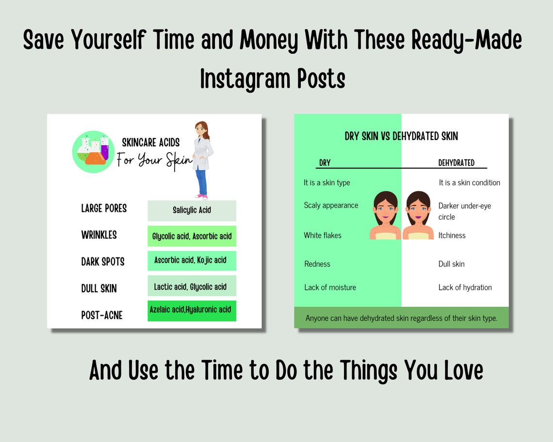 Esthetician Infographics Instagram Post for Anyone in the Skin Care ...