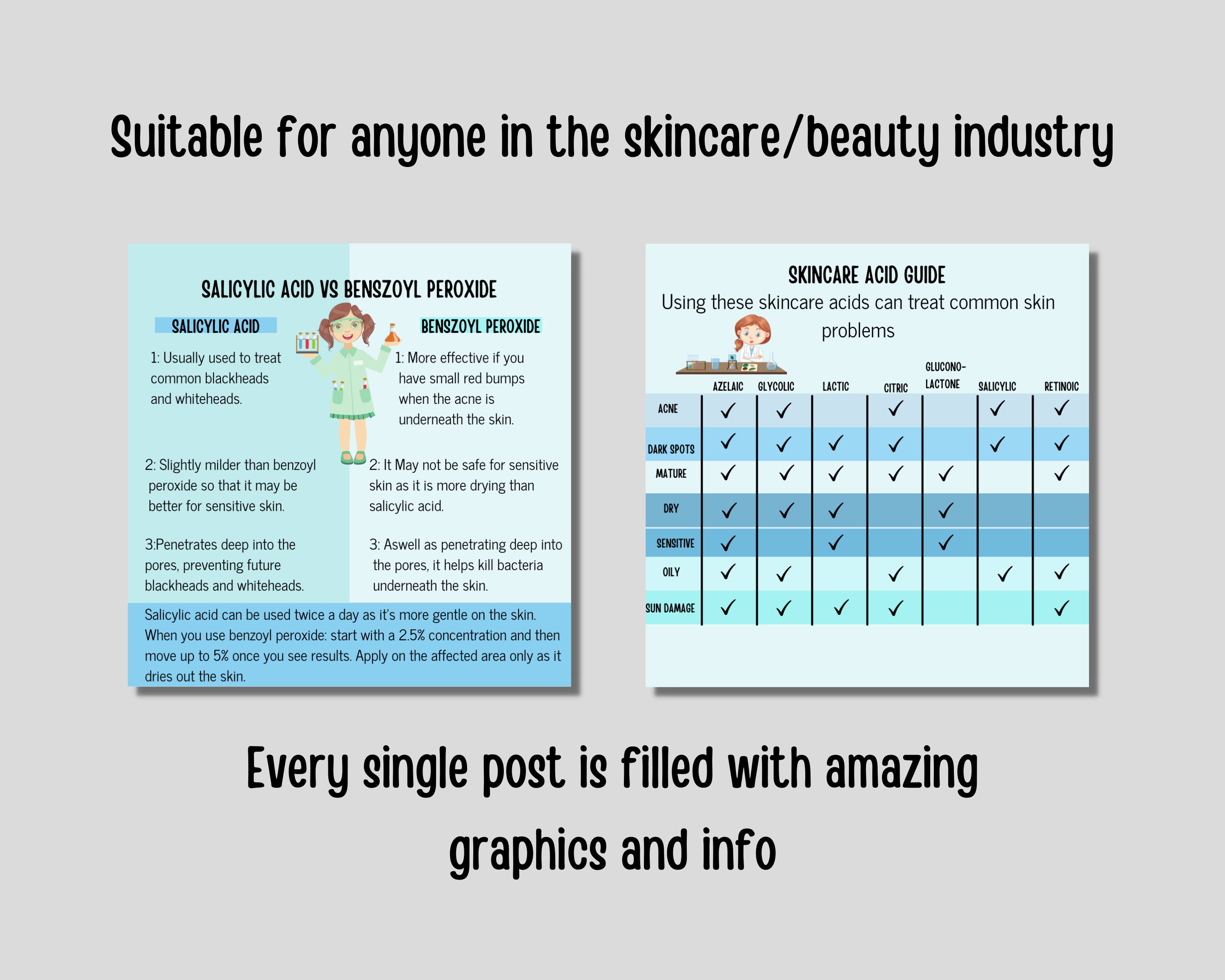 Esthetician Infographics Instagram Post for Anyone in the Skin Care ...