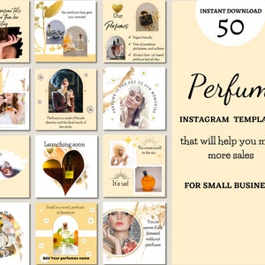 Perfume Instagram Post Templates for Perfume Makers to Help | Etsy UK