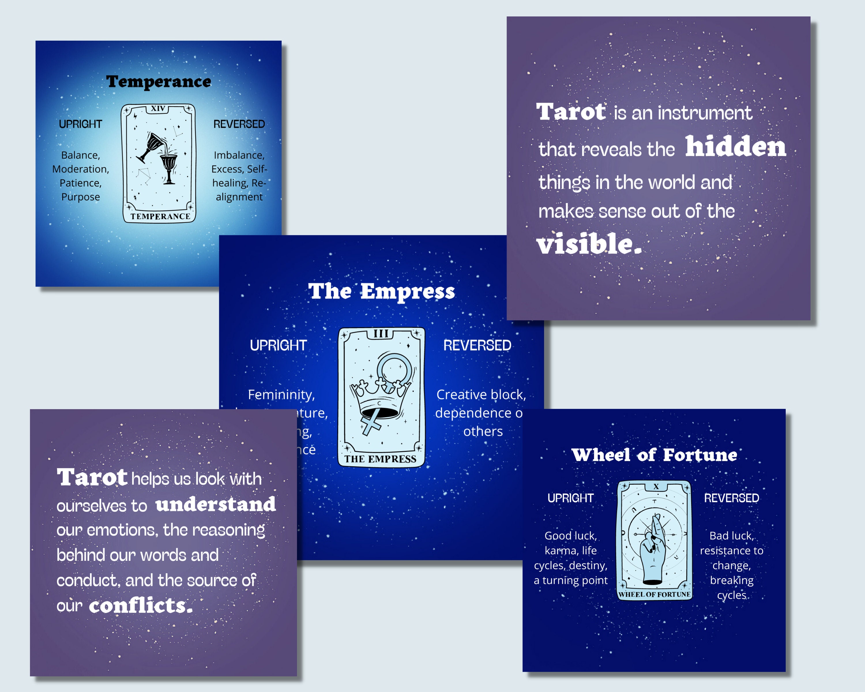 Tarot Card Readers Instagram Post Template, Tarot Readers, Spiritual ...