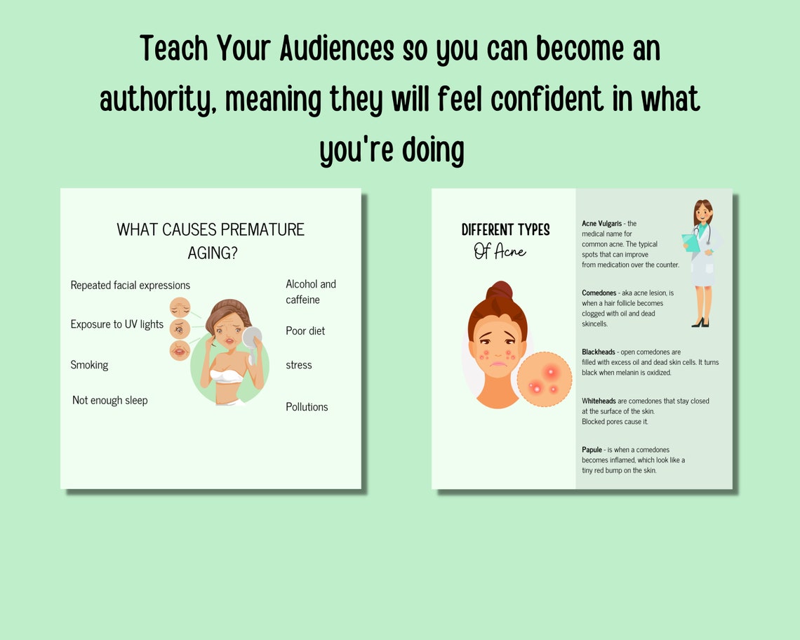 Esthetician Infographics Instagram Post for Anyone in the Skin Care ...