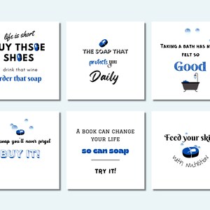 Soap Instagram Posts Templates for Soap Making Business, Soap Quotes ...