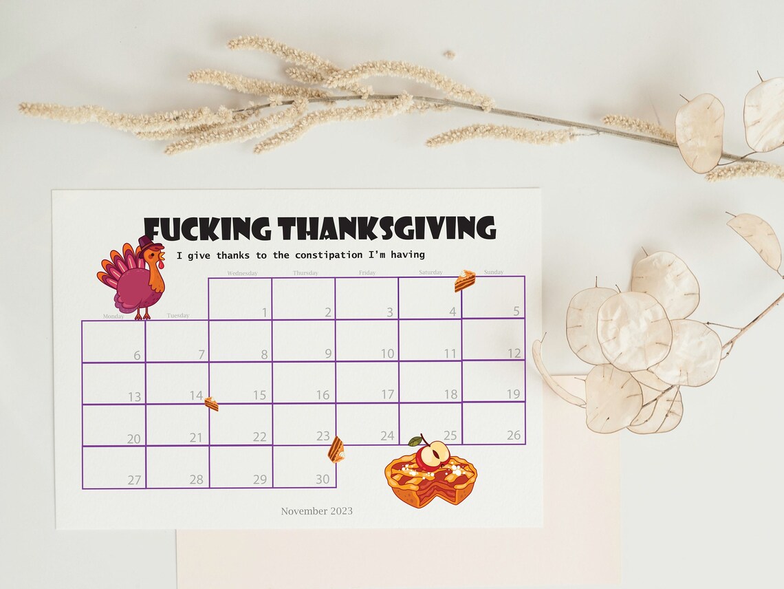 Fucking Calendar 2023 Rude Obscene Planner Monthly View - Etsy