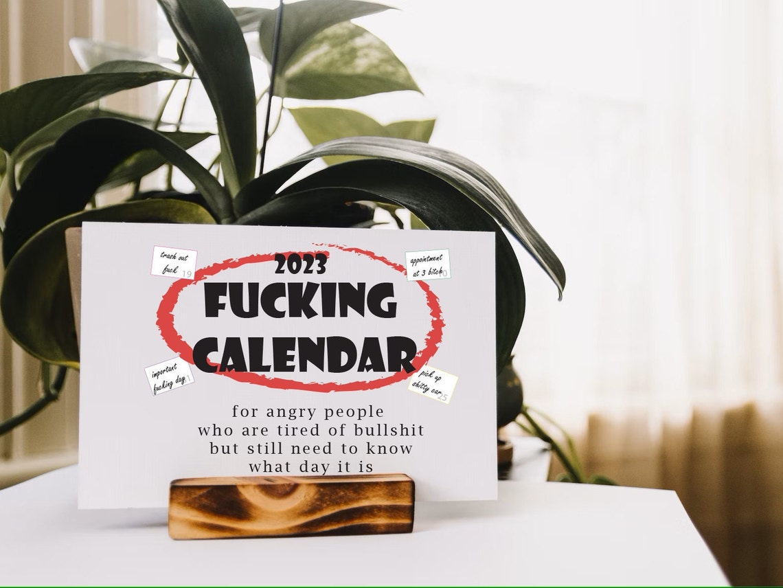 Fucking Calendar 2023 Rude Obscene Planner Monthly View - Etsy