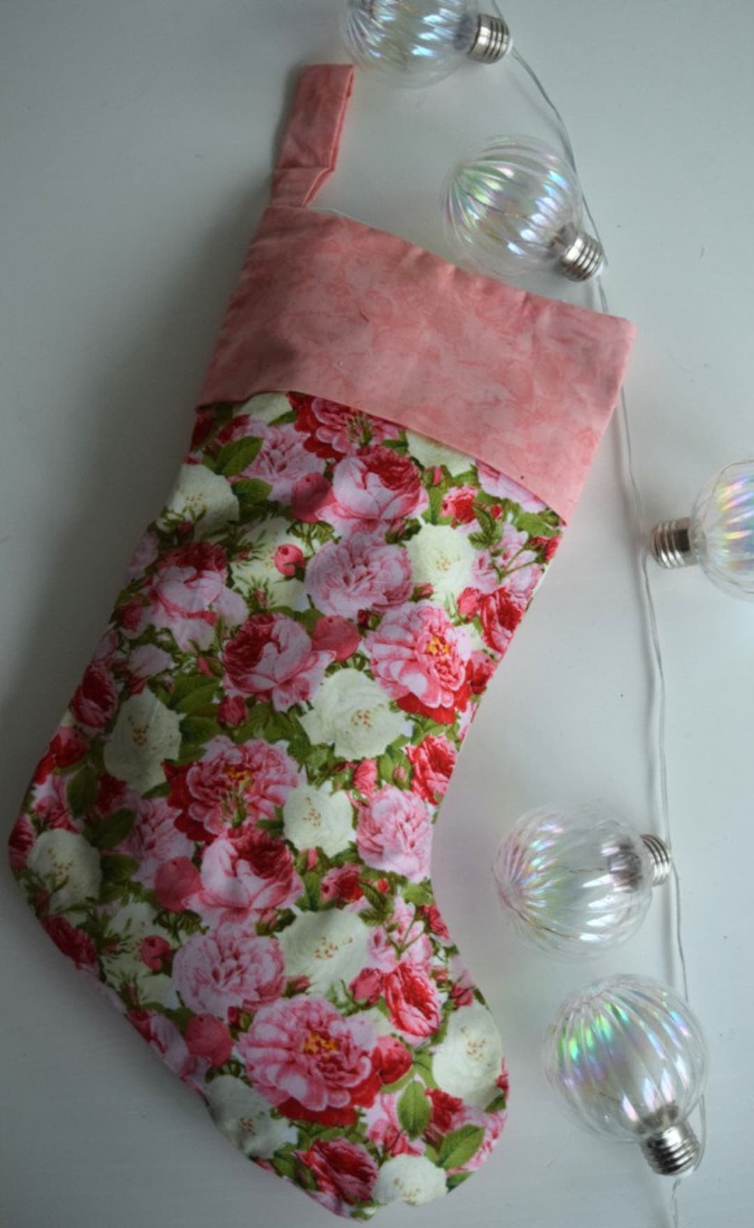 Flowery Christmas Stocking. - Etsy