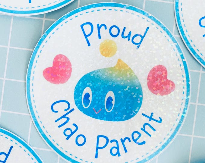 Sonic the Hedgehog Proud Chao Parent Waterproof Vinyl Sticker - Etsy