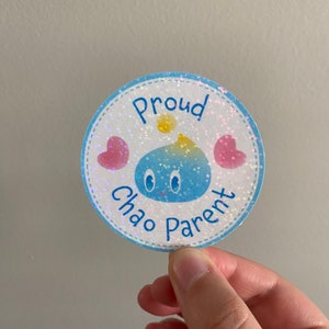 Sonic the Hedgehog Proud Chao Parent Waterproof Vinyl Sticker - Etsy