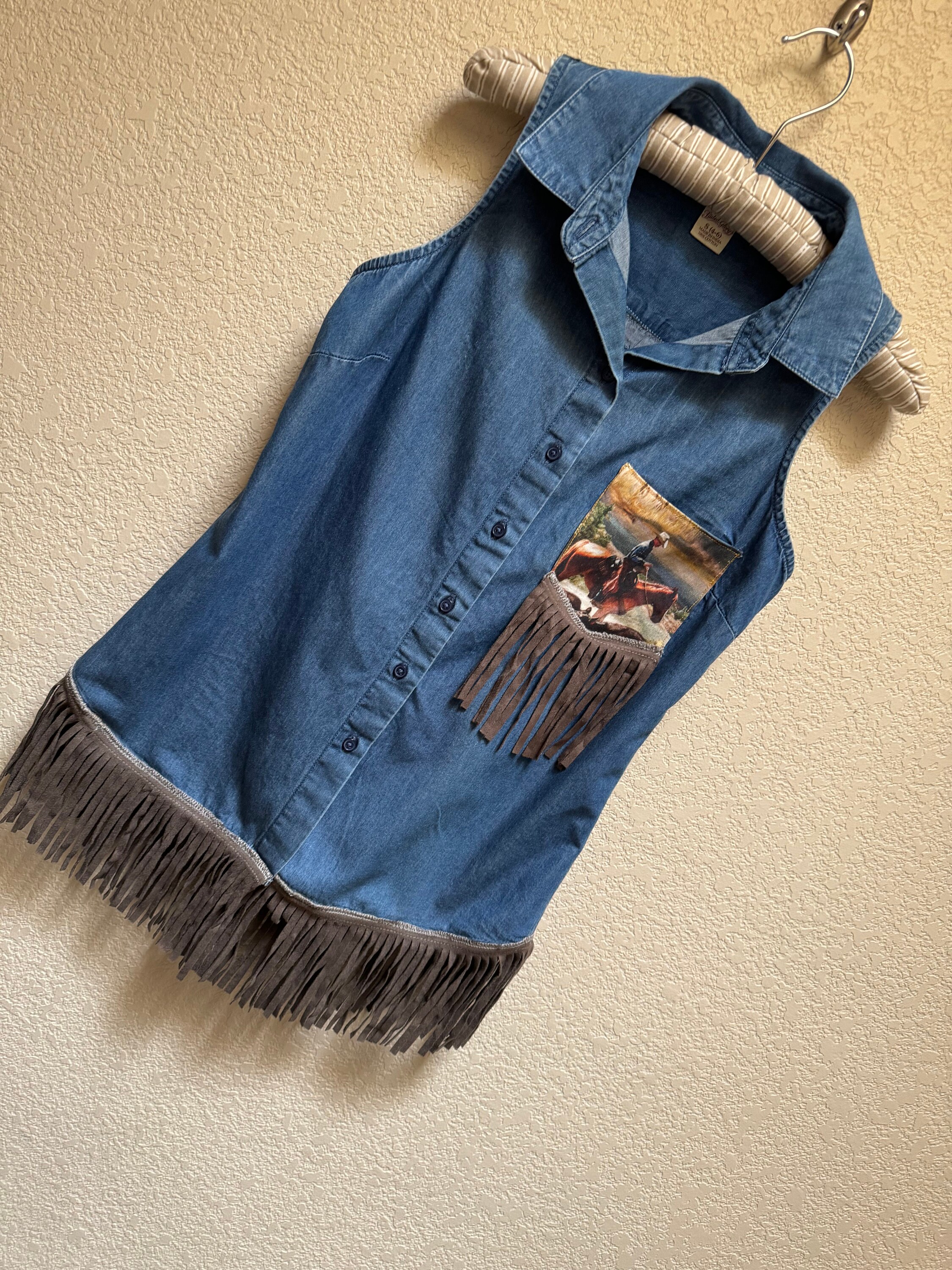 Western Vest & Fringe Earrings V4 - Etsy