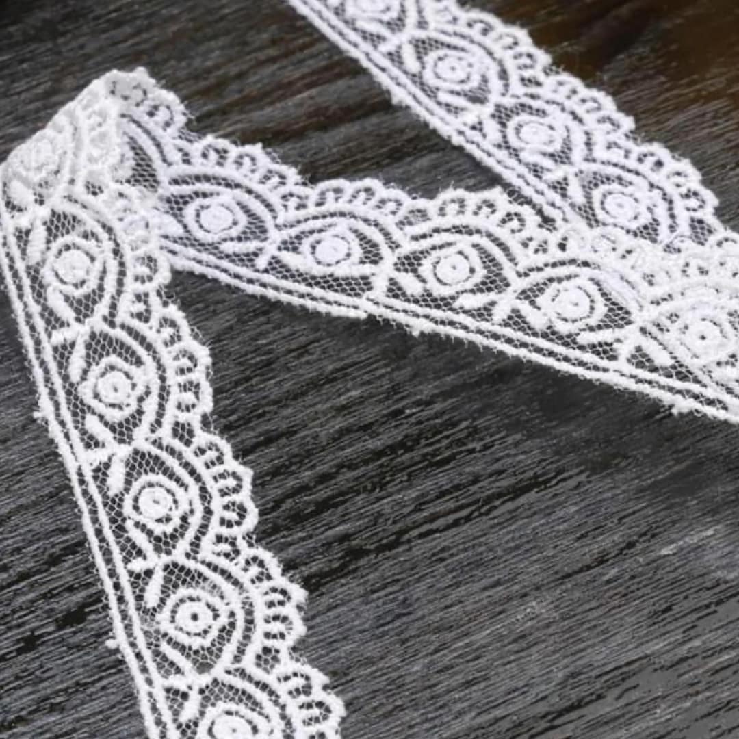 White Lace Trim - Vintage Inspired Sewing Trim , Güpür White Lace ...