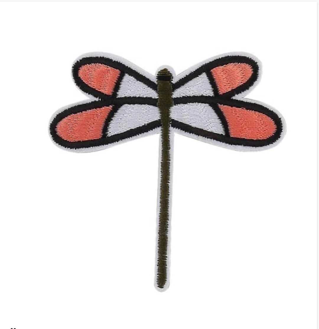 Iron-on Dragonfly Patch: DIY Sewing Applique (7cm) - Etsy