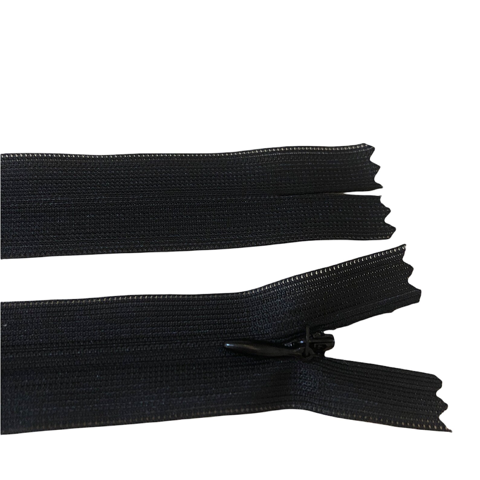 5 Pcs Black Invisible Zipper: 8 Inch Nylon Dress Zippers - Etsy