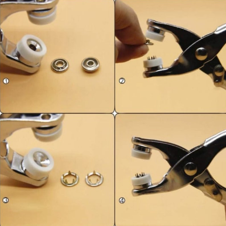 9.5mm Snap Pliers Tool Set: DIY Fastener Kit With 100 Snaps - Etsy