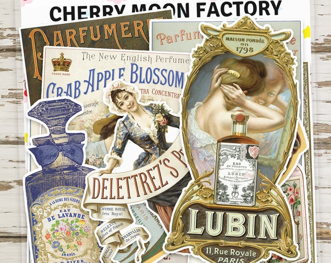 Vintage Perfume Stickers | Antique Perfume Bottles | French Perfume ...