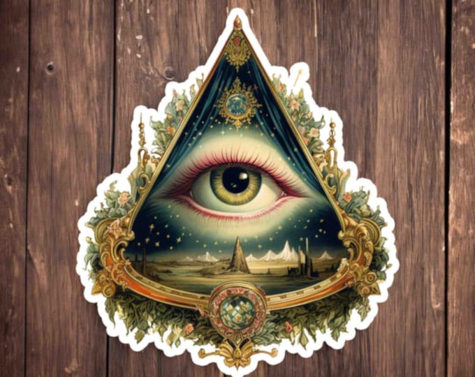 All Seeing Eye Vinyl 3" Sticker - Celestial Sticker - Spiritual ...
