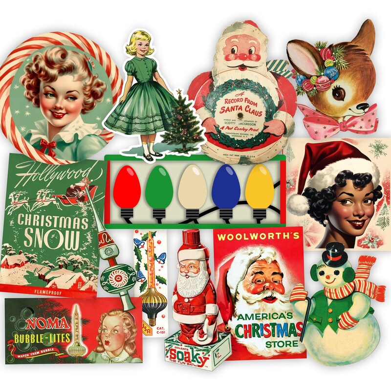 Retro Christmas - Etsy