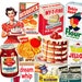 Retro Baking Sticker Pack Vintage Stickers Ephemera Junk Journal ...