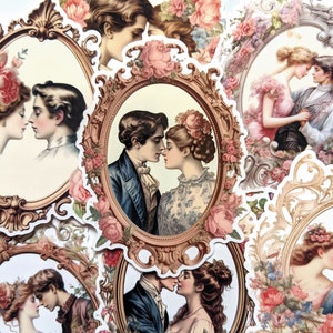 Vintage Love and Romance Sticker Pack. Victorian Stickers, Sticker Pack ...