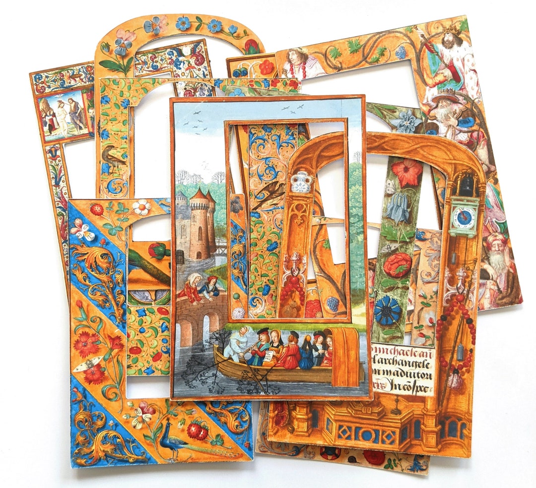 Medieval Frames Die Cuts. 4 Cut Outs. 10 Die Cuts for Junk Journal ...