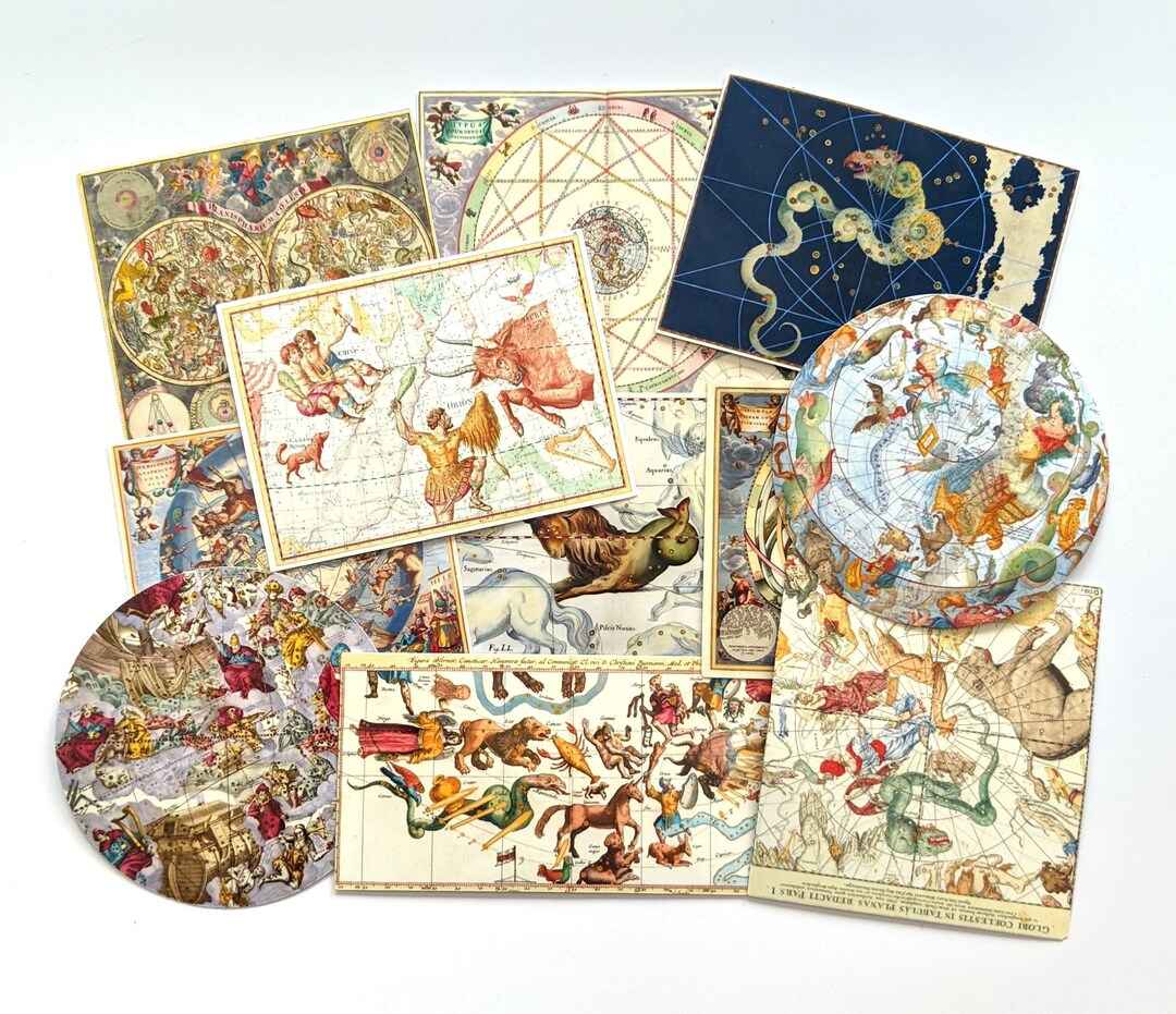 Medieval Astrology Sticker Pack. Celestial Stickers, Witchy Stickers ...
