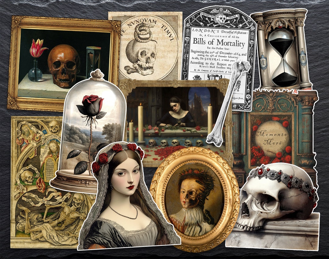 Memento Mori Sticker Pack Dark Ephemera Oddities Victorian Stickers ...