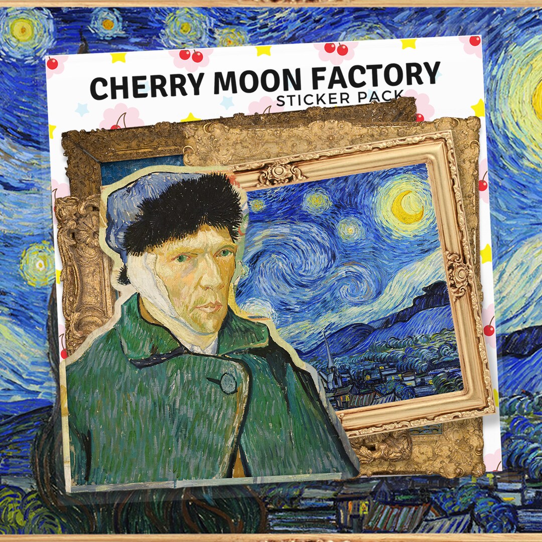Van Gogh Sticker Pack - Artwork and Painting - Starry Night - Stickers ...