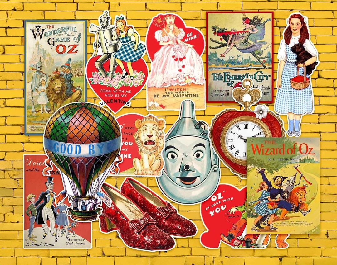 Vintage Wizard of Oz Sticker Pack Junk Journal Stickers, Laptop ...
