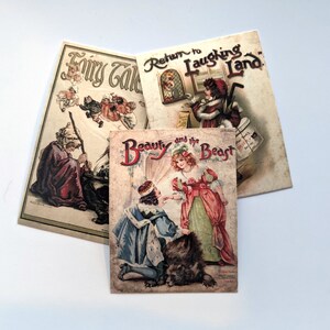 Vintage Book Stickers, Collection 1. Handmade Antique Style Stickers ...