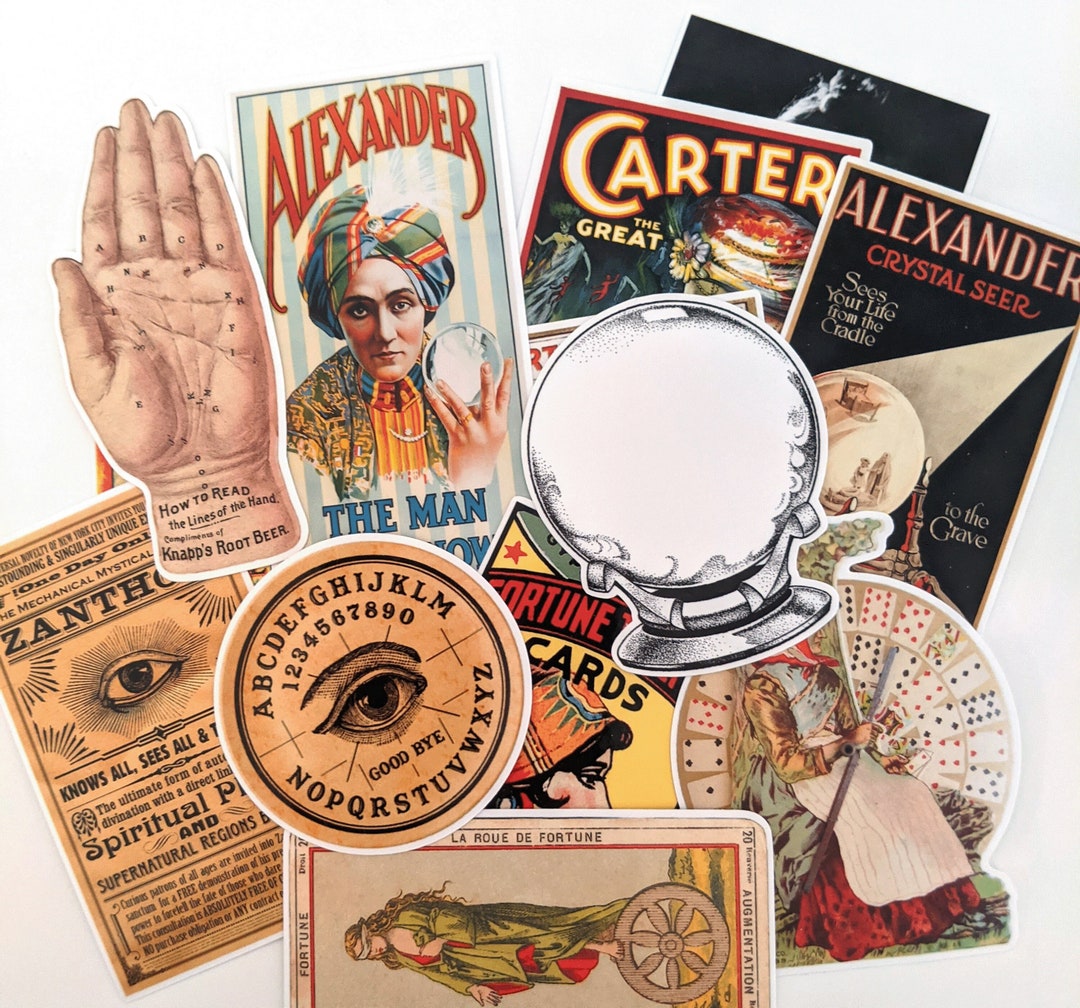 Vintage Fortune Teller Stickers Journal Stickers - Etsy