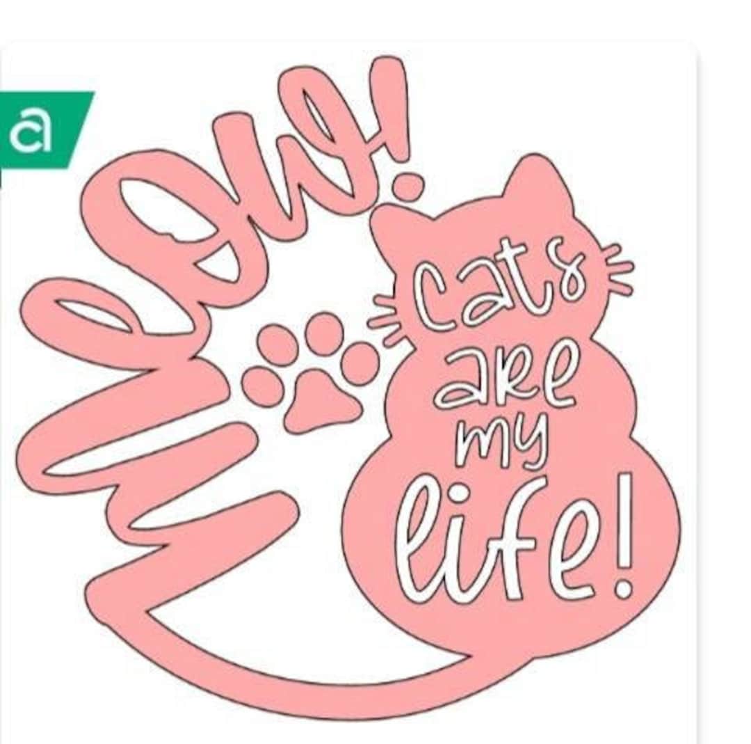 Cat Themed Vinyl Decals - Etsy