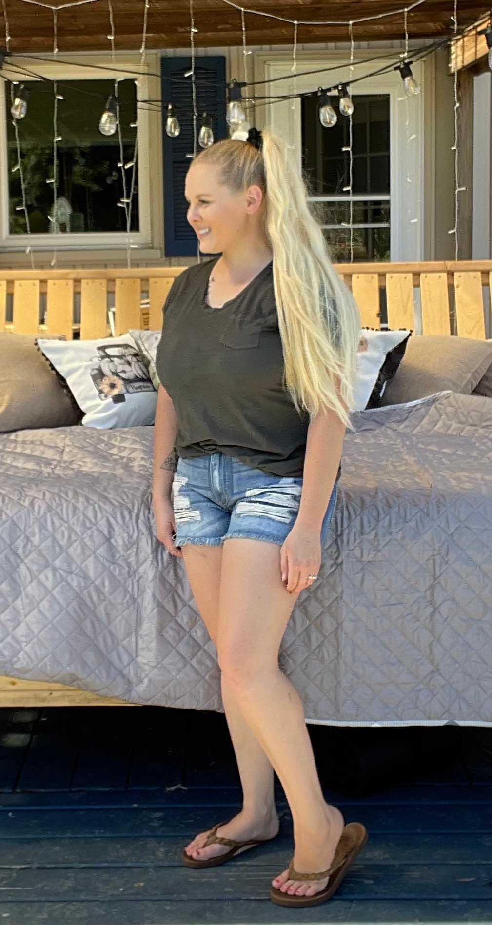 Adelyn High Arise Kan Can Shorts - Etsy Canada