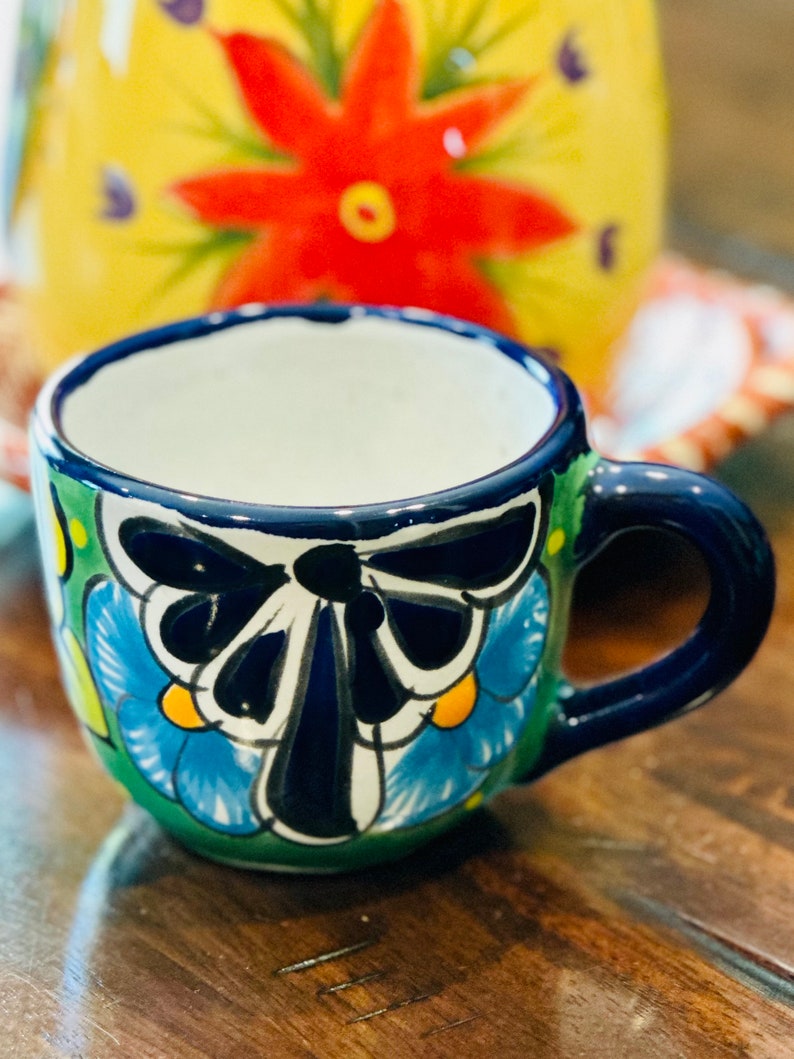 Mexican Talavera Ceramic Handmade Coffee, Tea, Hot Chocolate Cup/mug - Etsy
