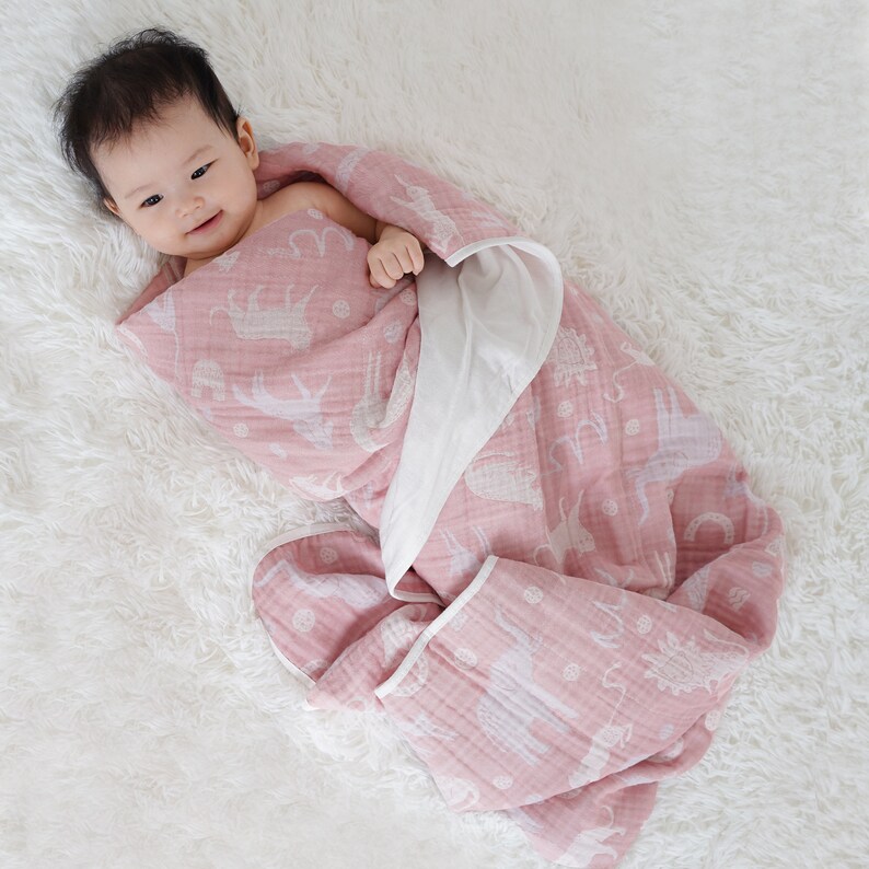 Muslin Jacquard Bamboo Lining Baby and Toddler Blanket 3 - Etsy