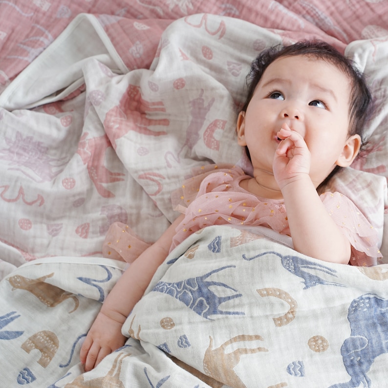 Muslin Jacquard Bamboo Lining Baby and Toddler Blanket 3 - Etsy
