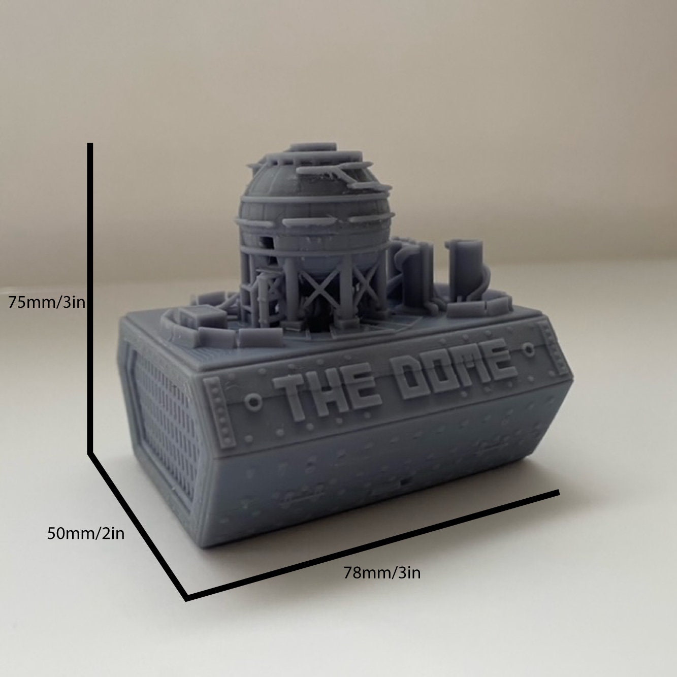 Rust Dome Monument Prop, 3D Printed Art Fan - Etsy