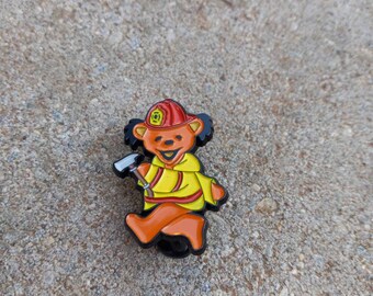 Firefighter Enamel Pin - Etsy
