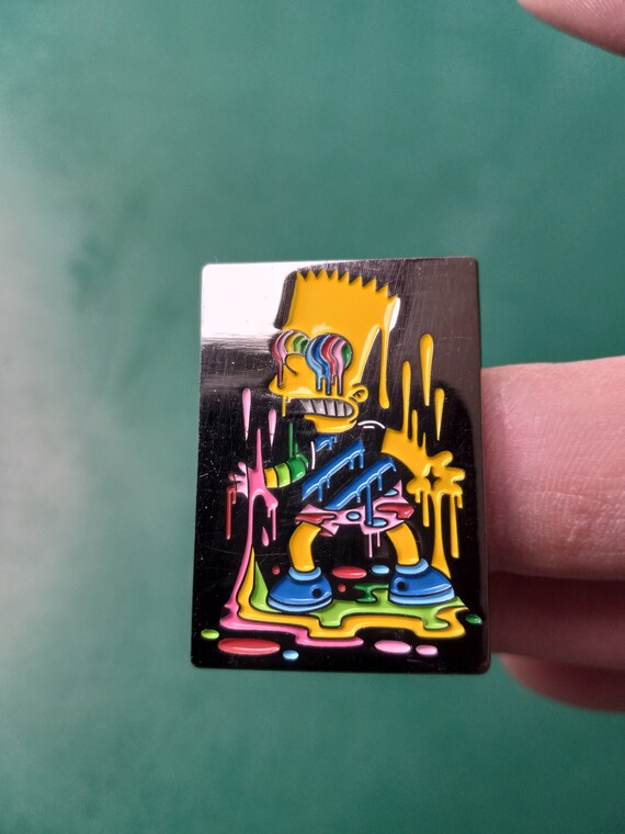 Trippy Drippy Bart Simpson the Simpsons Enamel Lapel Hat Pin | Etsy UK