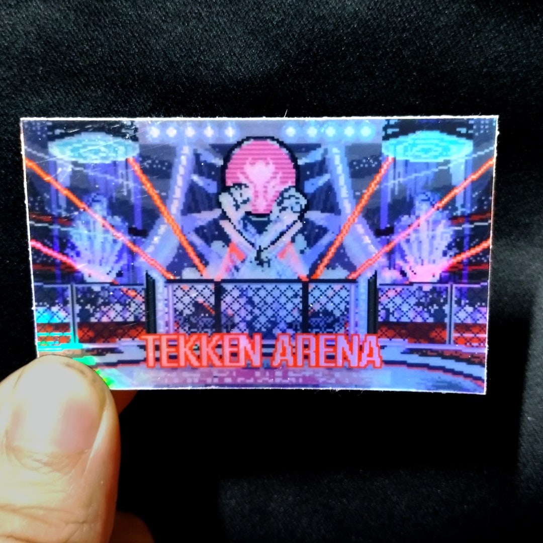 Gaming Sticker Tekken 8 Arena Pixel Art , Holographic, Pixel Art ...