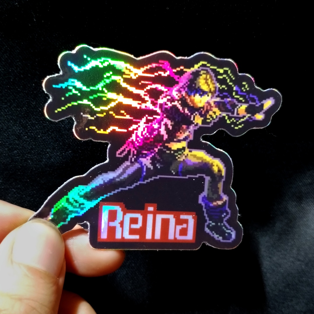 Gaming Sticker Tekken 8 Reina Pixel Art , Holographic, Pixel Art ...