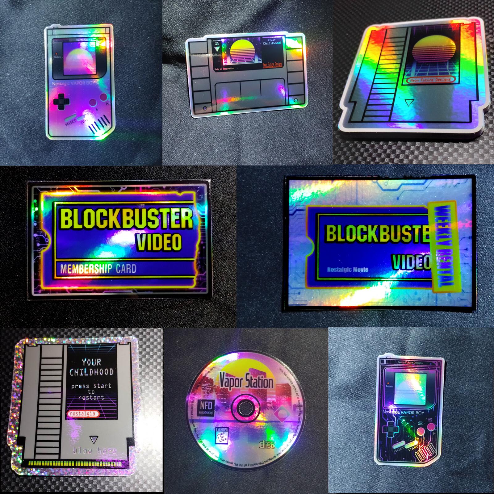 DDR Cyber Dance Pad Sticker | Holographic Vaporwave Aesthetic ...