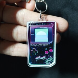 Cyberpunk Gameboy Keychain | Vaporwave Gaming - Cute Gift for Gamers ...