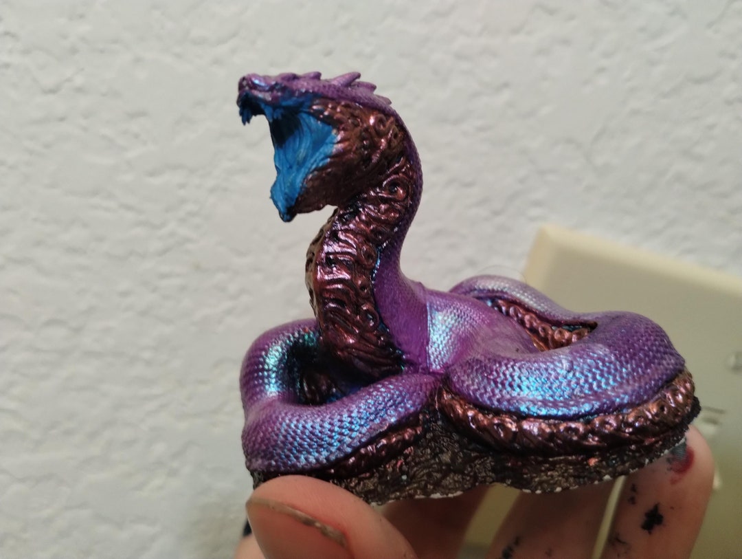Cosmic Snake MINIATURE - Hand Painted , Dungeons & Dragons , Pathfinder ...