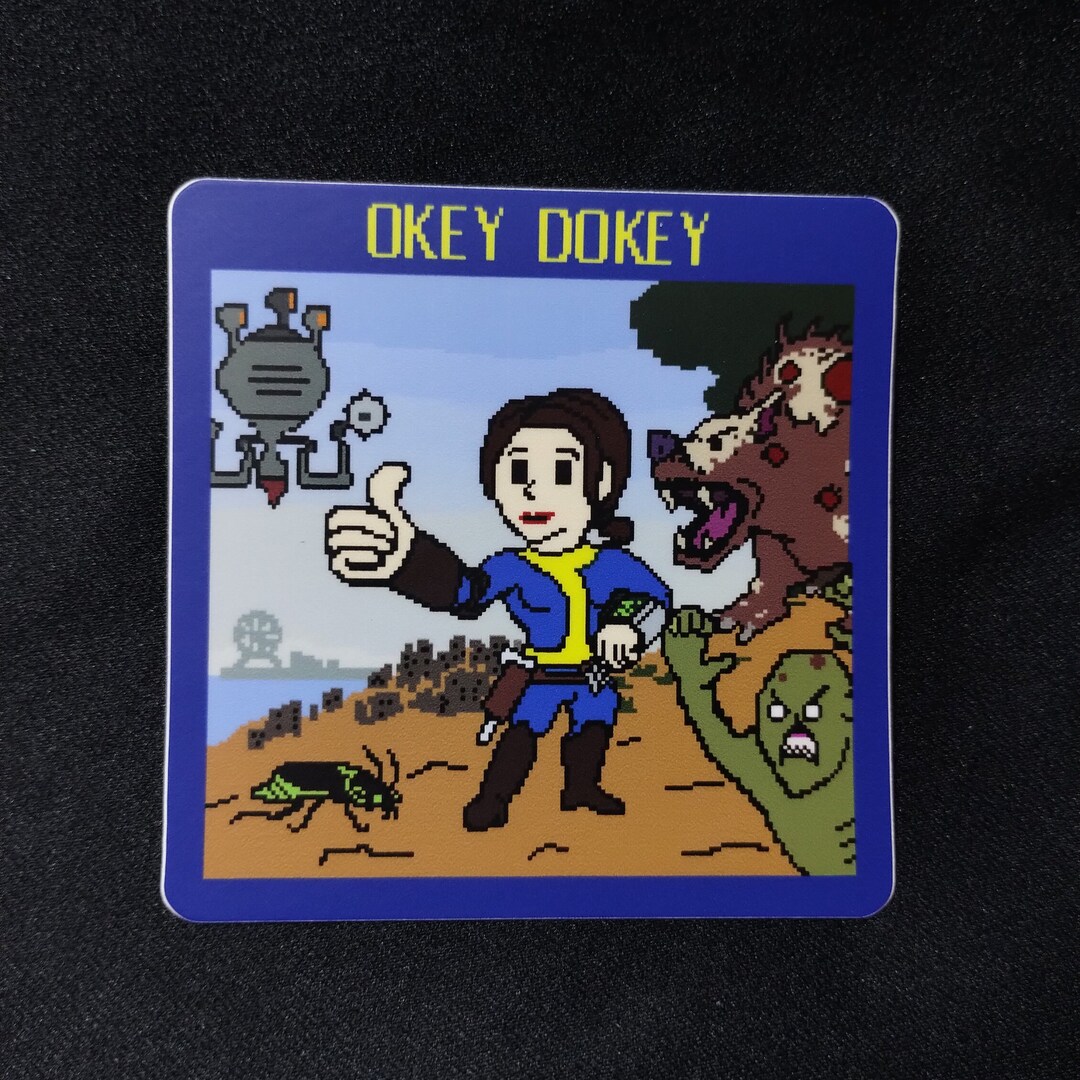 Fallout Lucy Pip Boy Sticker | New Vegas | Vault Boy | Bottle Caps | Tv ...