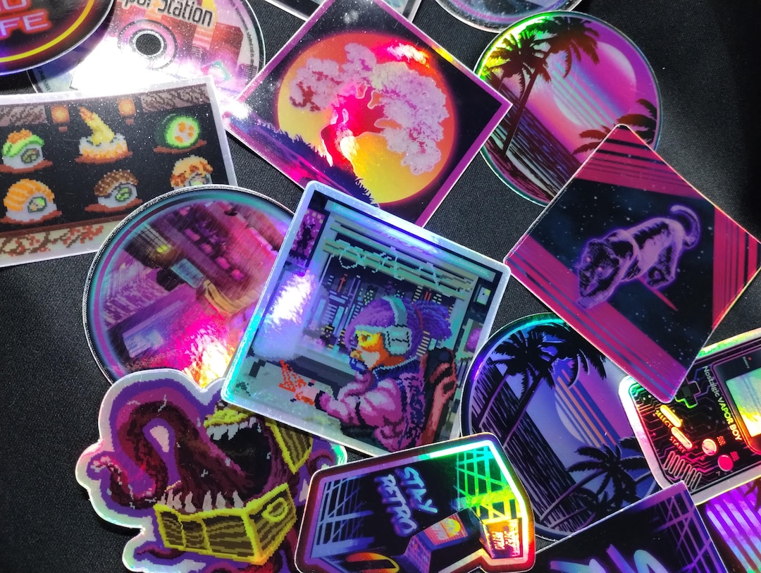Retro Vaporwave Sticker Packs Pick ANY 5 | Retro Aesthetic | Retro 80s ...