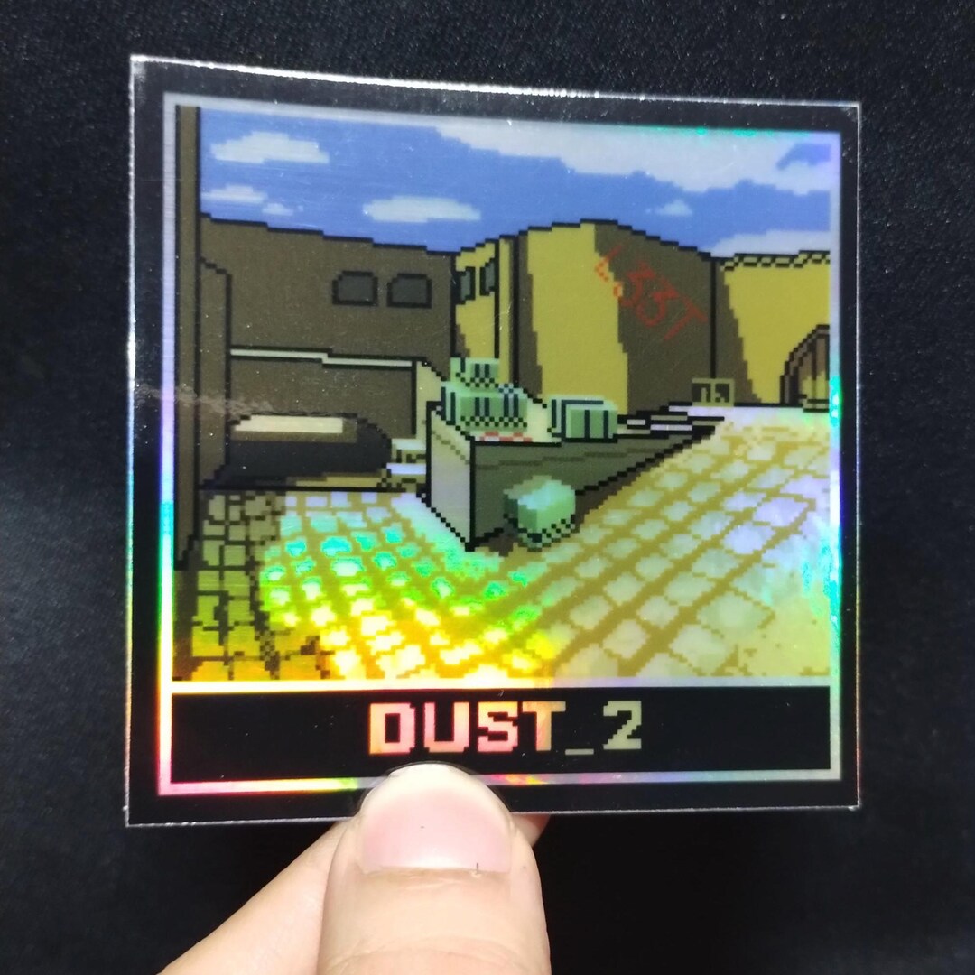 CS2 Dust 2 Sticker | Counter Strike | PC Gaming | Holographic Decal ...