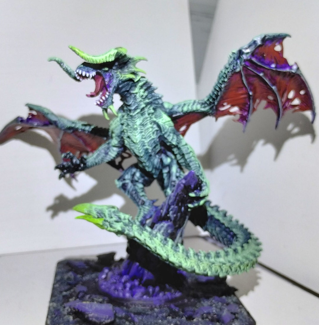 Hand Painted Draculus Dragon Miniature - Dungeons & Dragons ...