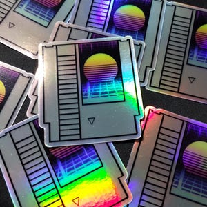 Retro NES Sticker | Vaporwave Aesthetic | Retro 80s | Gaming | Water ...