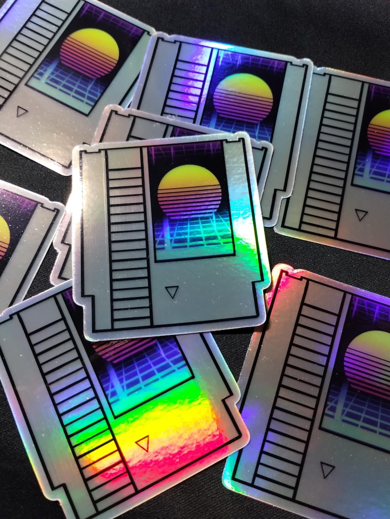 Retro NES Sticker | Vaporwave Aesthetic | Retro 80s | Gaming | Water ...