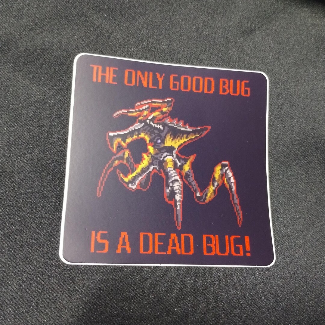 Gaming Sticker Starship Troopers Dead Bug Holographic Fan Art ,pixel ...