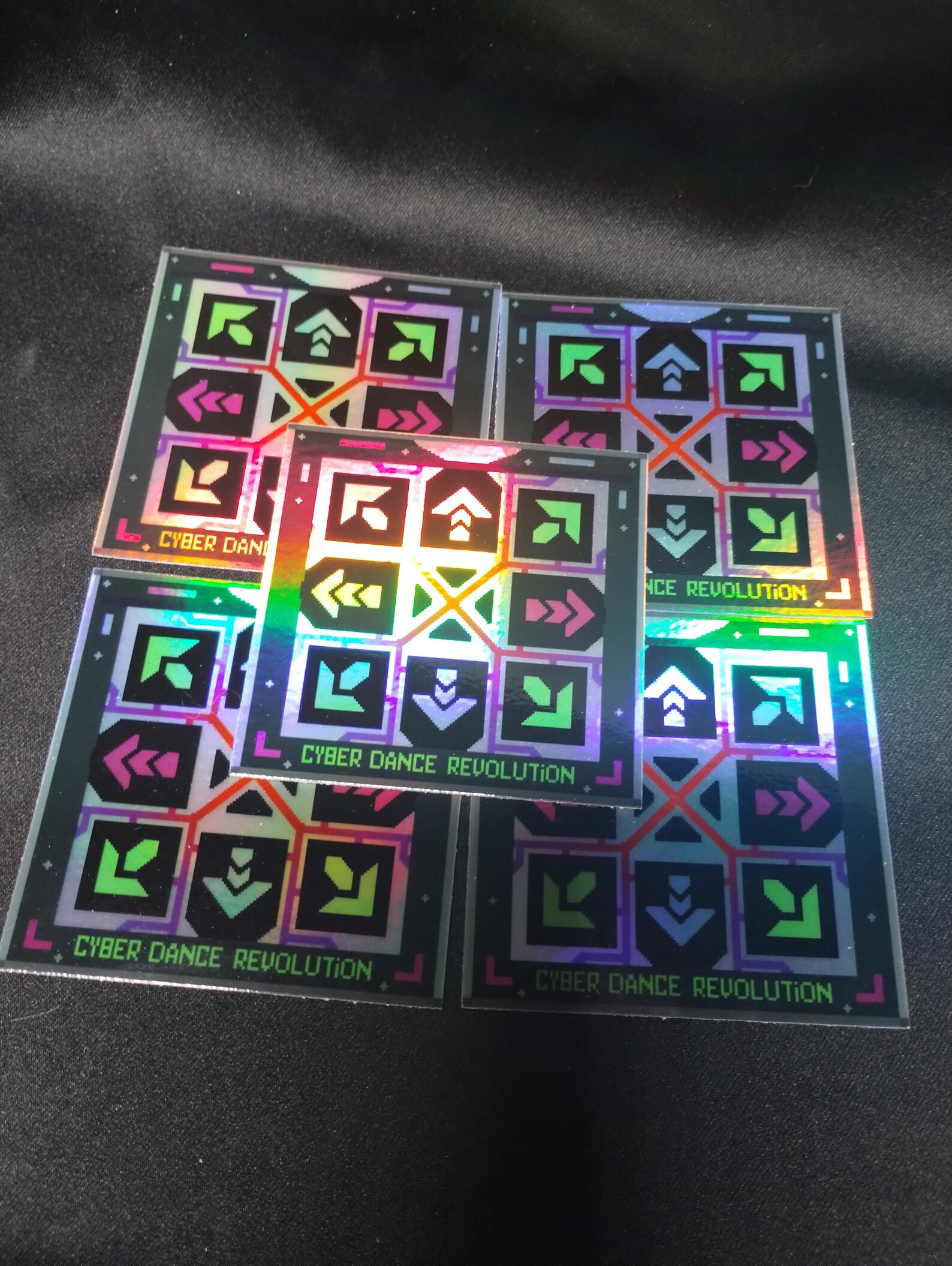 DDR Cyber Dance Pad Sticker | Holographic Vaporwave Aesthetic ...