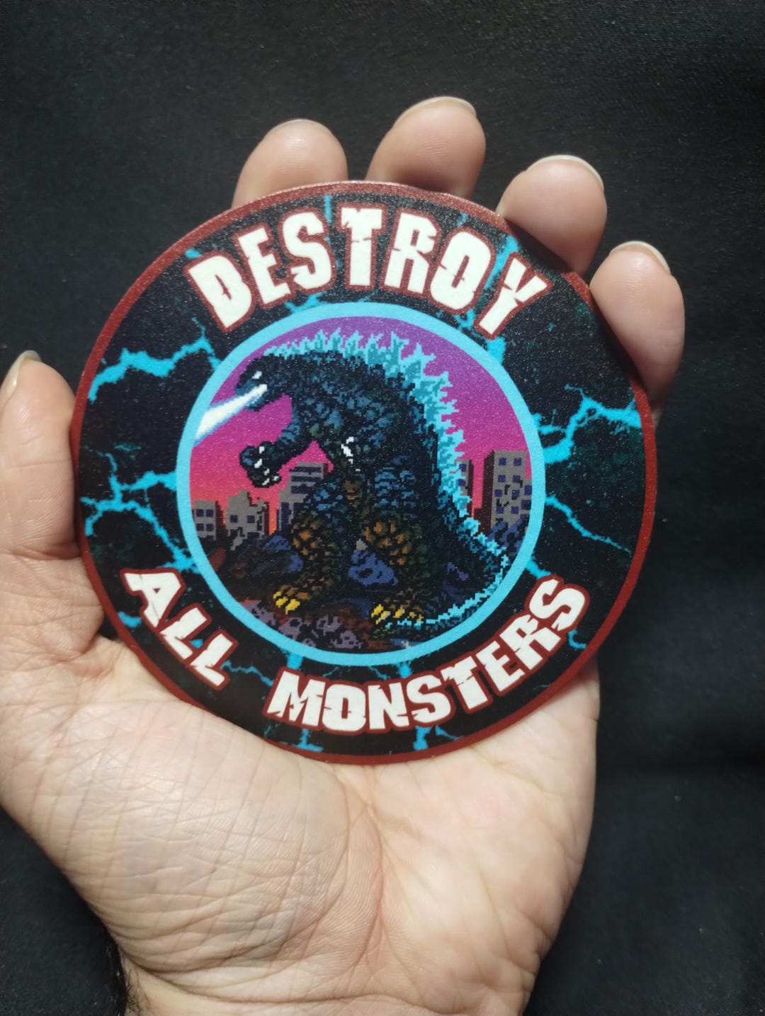 Kaiju Lizard King Coaster 4 Packs | Coaster Sets , Monster Art ...